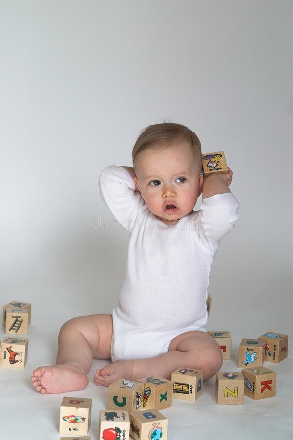 Baby Blocks stock photo. Image of infant, child, handsome - 2397406
