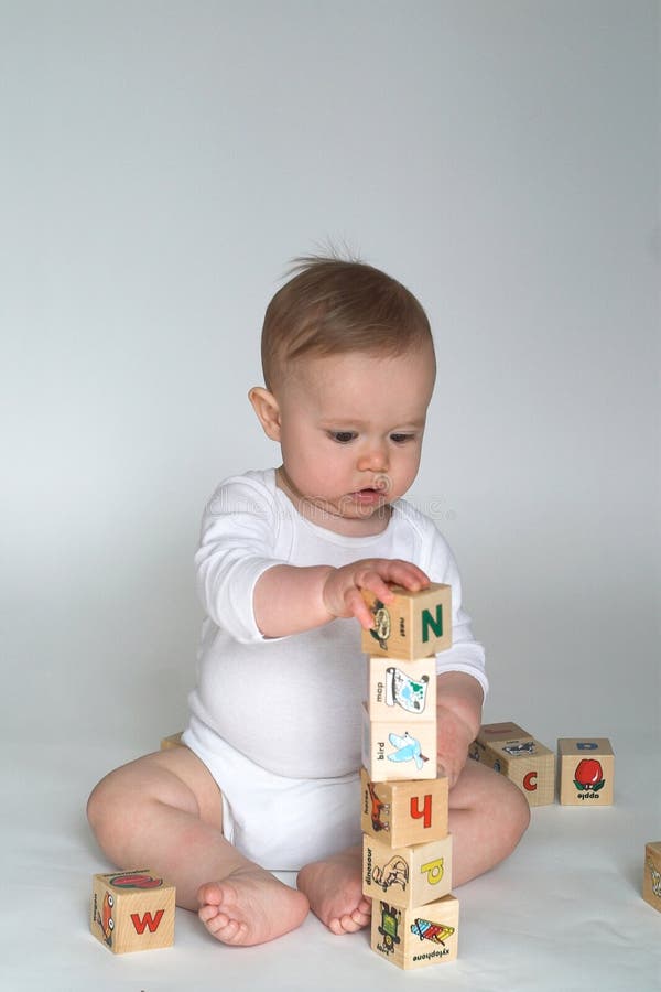 Baby Blocks stock photo. Image of playful, feet, discover - 2460600
