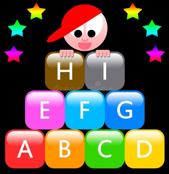 Blocks Building Children Font Alphabet Stock Illustrations – 143 Blocks ...