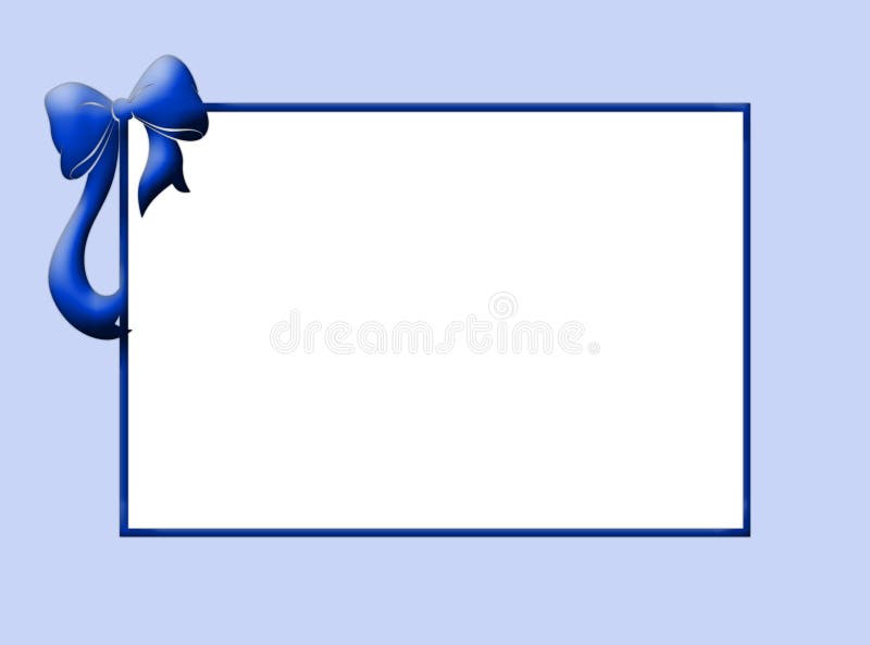 Baby Blue Ribbon Border