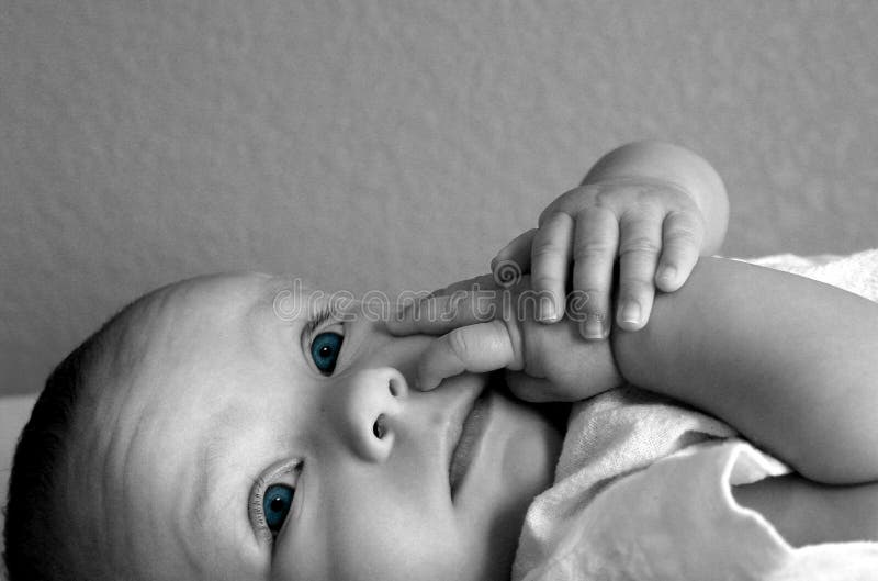 Sad Blue Eyes stock image. Image of baby, emotion, babies - 717971
