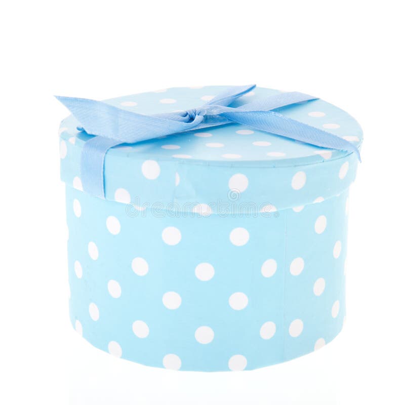 Baby blue present stock photo. Image of isolated, spotted - 58353214