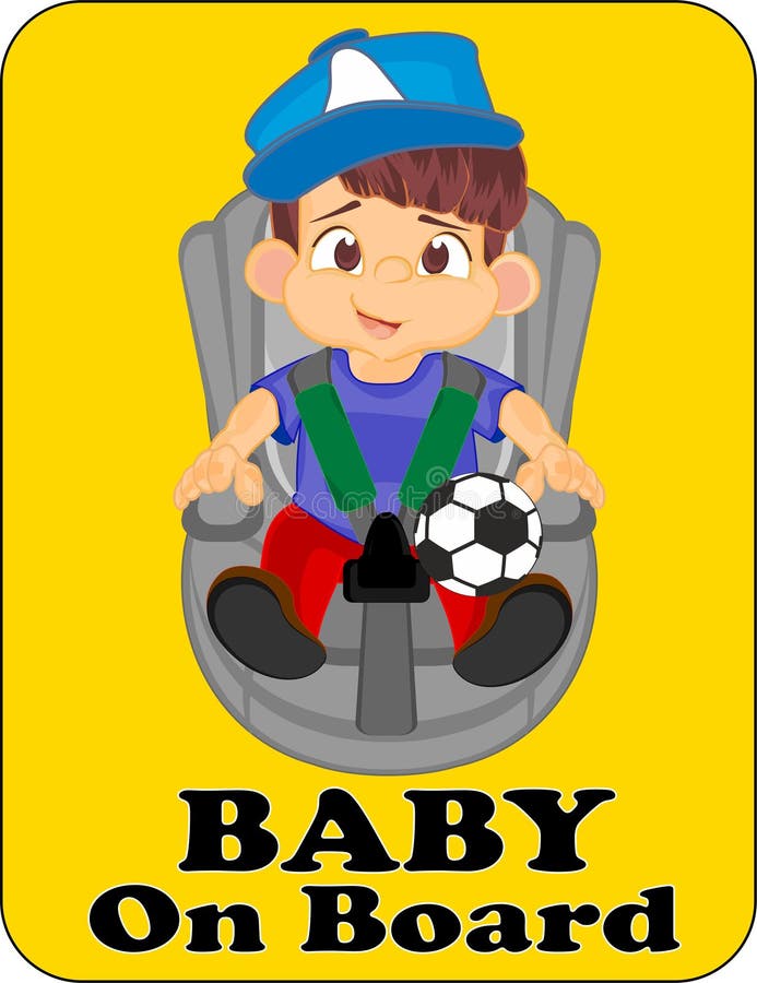 Baby on board stock illustration. Illustration of sign - 199573262