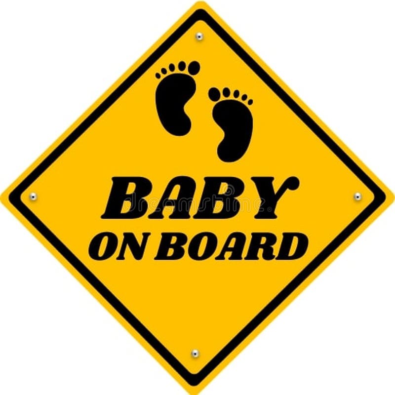 Baby on board stock vector. Illustration of lane, label - 222958227