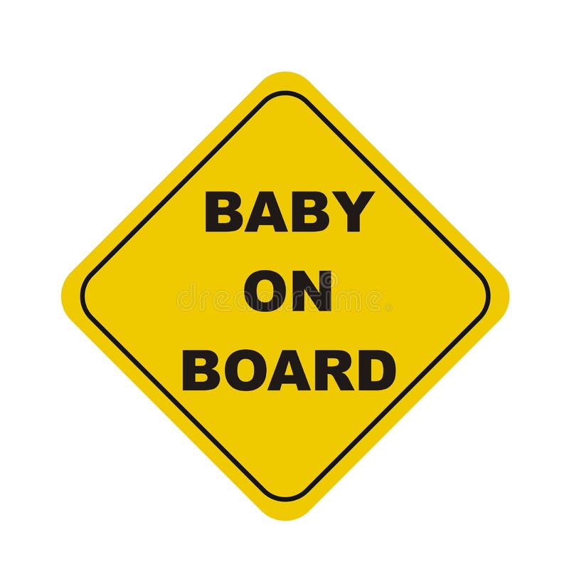 Baby on board sign stock vector. Illustration of drive - 55903084