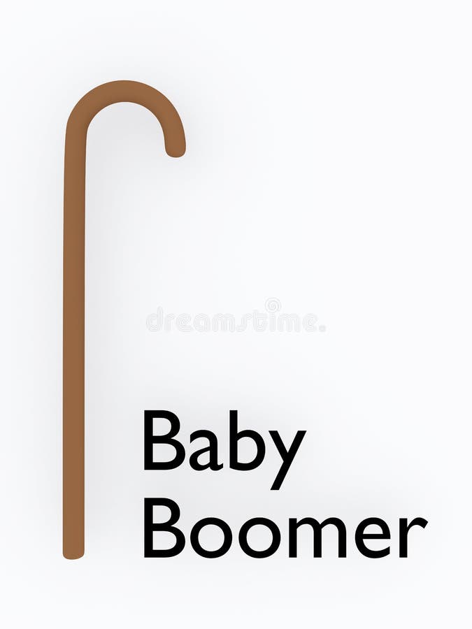 Baby Boomer concept stock illustration. Illustration of mature - 260699302