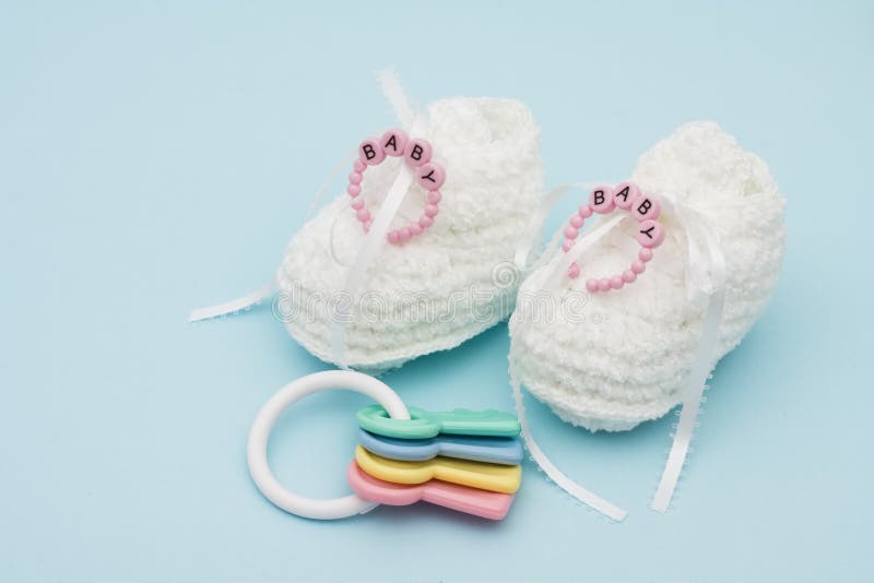 Baby Booties stock photo. Image of yellow, teething, shoes - 8640712