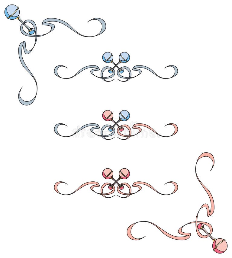 Girl Baby Borders Stock Illustrations – 362 Girl Baby Borders Stock ...