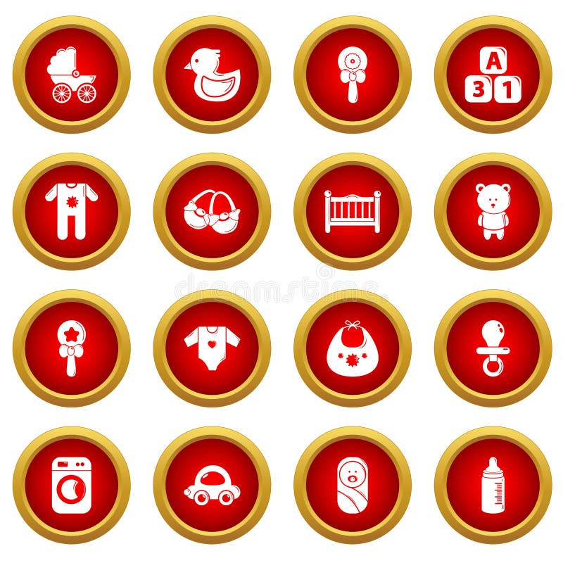 Baby Born Icons Set Simple Style Stock Illustrations – 62 Baby Born ...