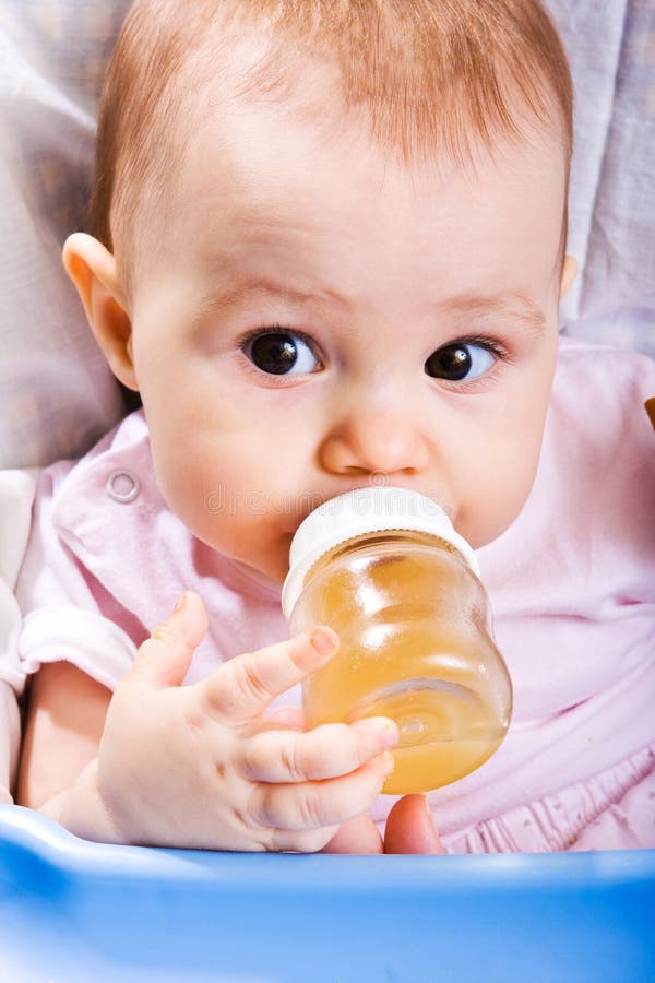 Baby with bottle stock image. Image of girl, pretty, little - 13101255