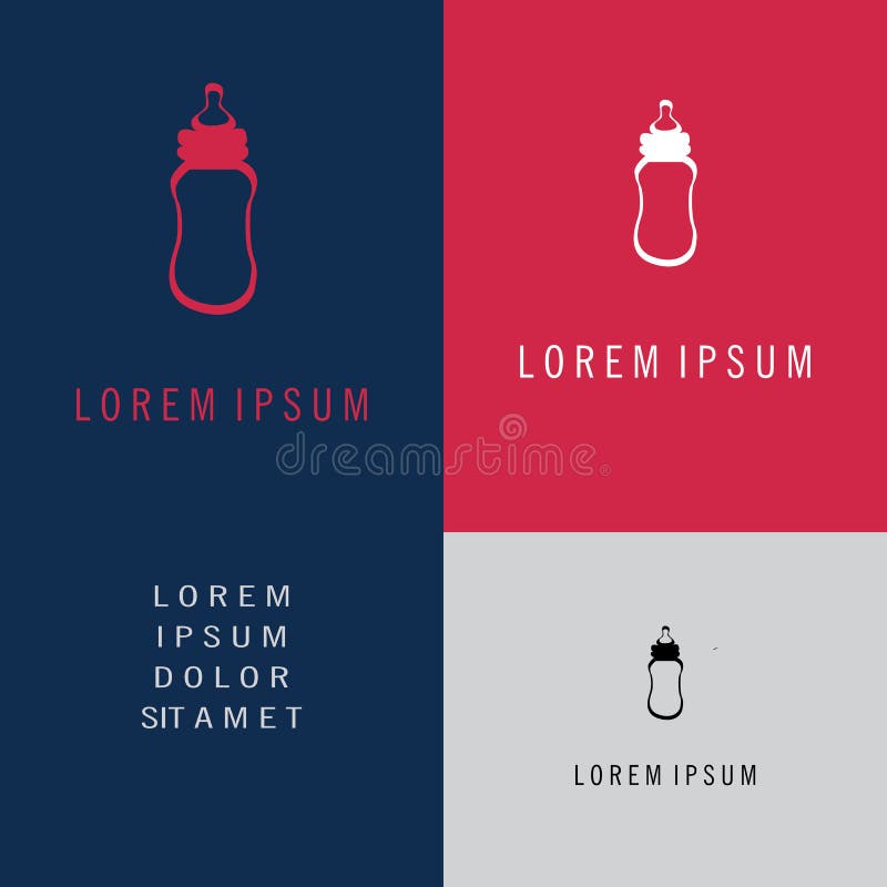 Baby Bottle Logo Stock Illustrations – 3,542 Baby Bottle Logo Stock ...