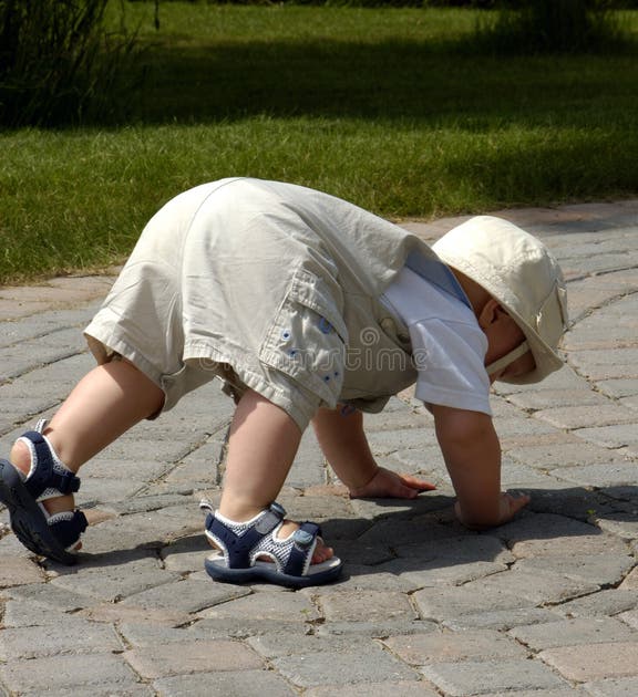 Baby Boy stock photo. Image of stumble, kindergarten, summer - 157640
