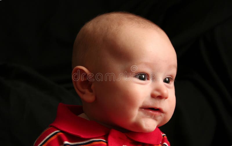 Baby Boy Smirk stock image. Image of background, smile - 1956267