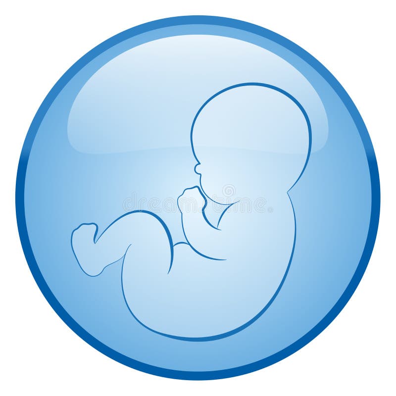 Baby Boy Blue Button stock vector. Illustration of outline - 46423455
