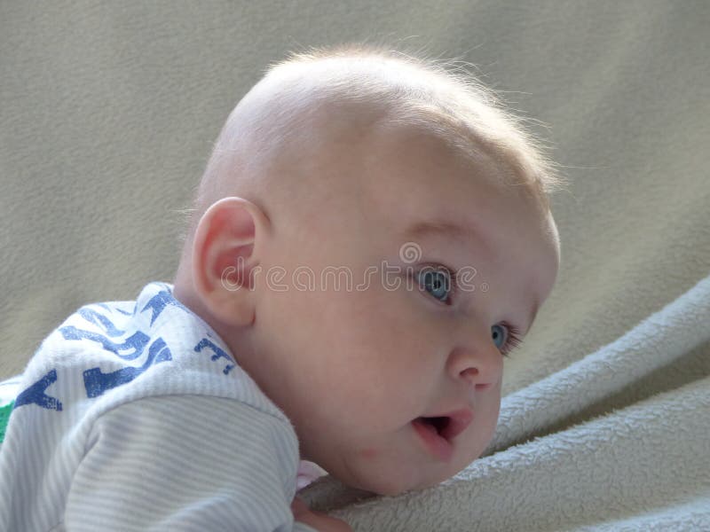 Baby boy stock image. Image of infant, face, peaceful - 45885883