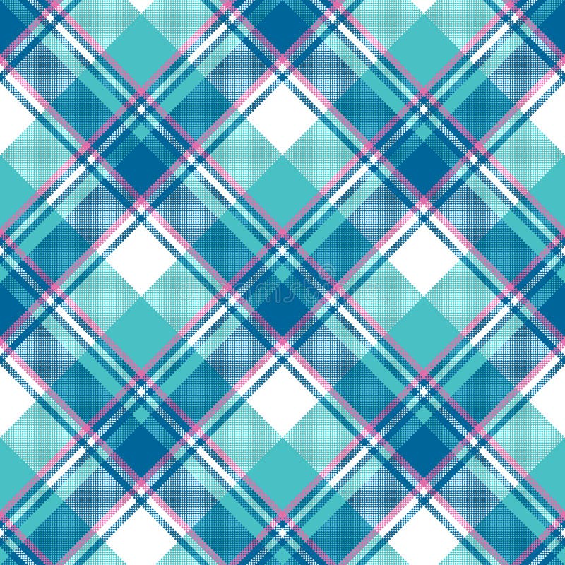 Baby Boy Blue Pastel Color Plaid Seamless Pattern Stock Vector ...
