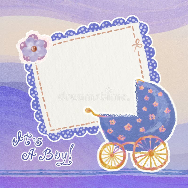 Baby boy card stock illustration. Illustration of adoring - 23220658