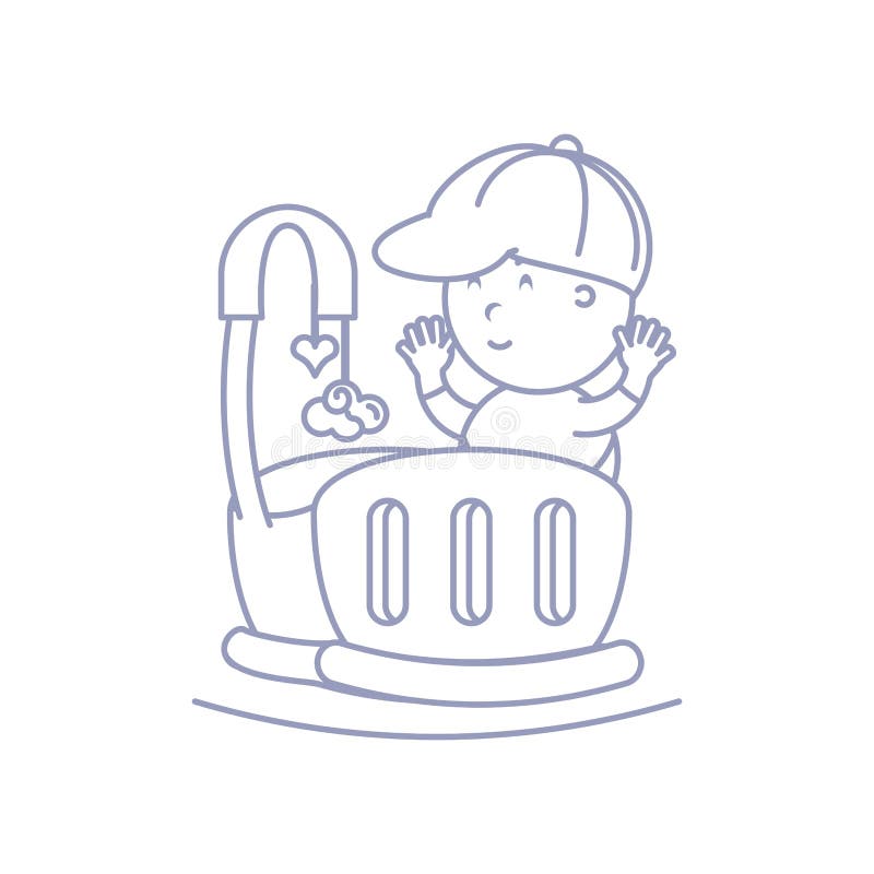 Cute Baby Boy Cot Stock Illustrations – 1,116 Cute Baby Boy Cot Stock ...
