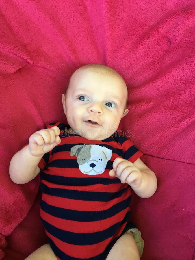 Baby Boy, Dimples, Big Blue Eyes Big Smile Stock Image - Image of eyes ...