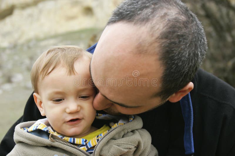 Baby boy with father stock photo. Image of parenting, baby - 4683966