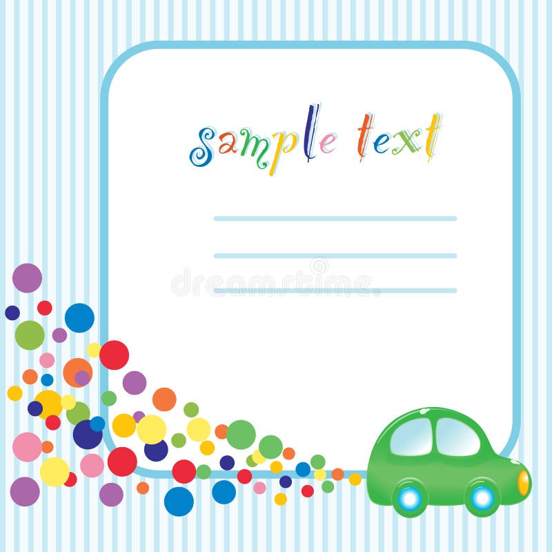 Baby boy frame design stock vector. Illustration of child - 13848649