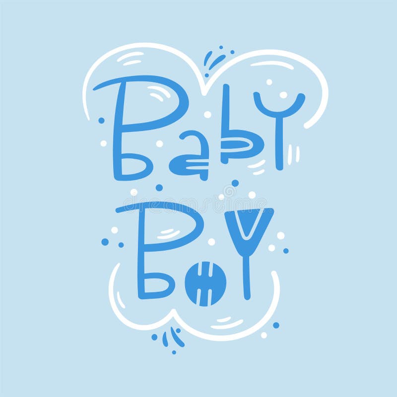Hand Lettering Welcome Baby Boy Stock Illustrations – 964 Hand ...