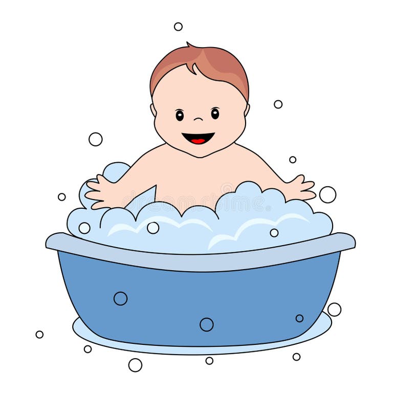 Cartoon Boy Bath Stock Illustrations – 2,873 Cartoon Boy Bath Stock ...
