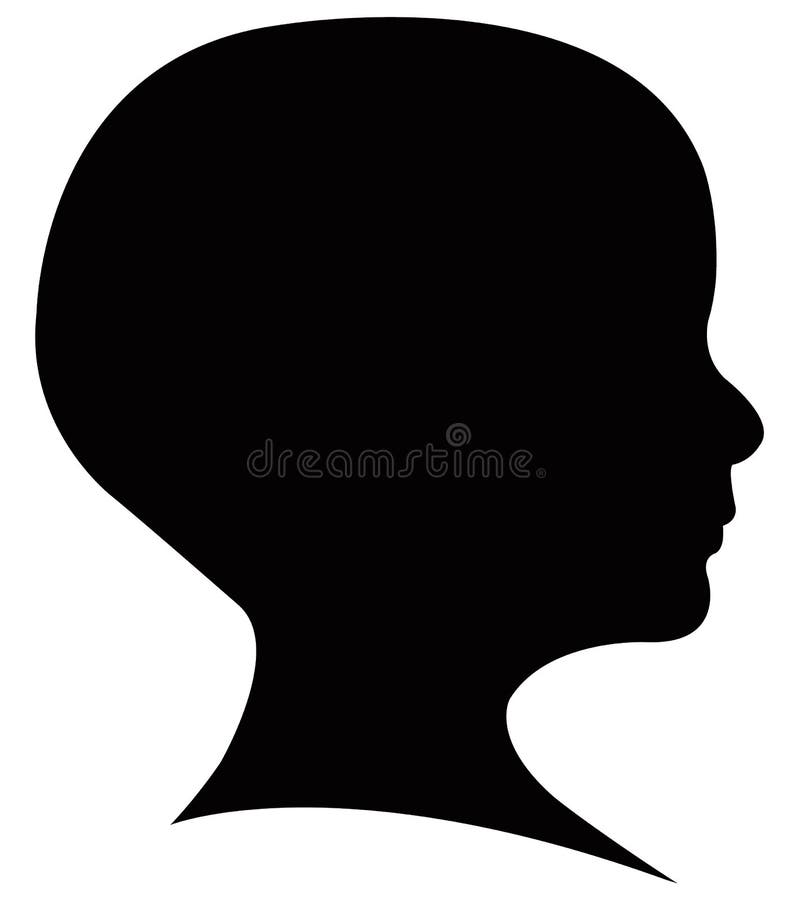 Little Boy Face Silhouette