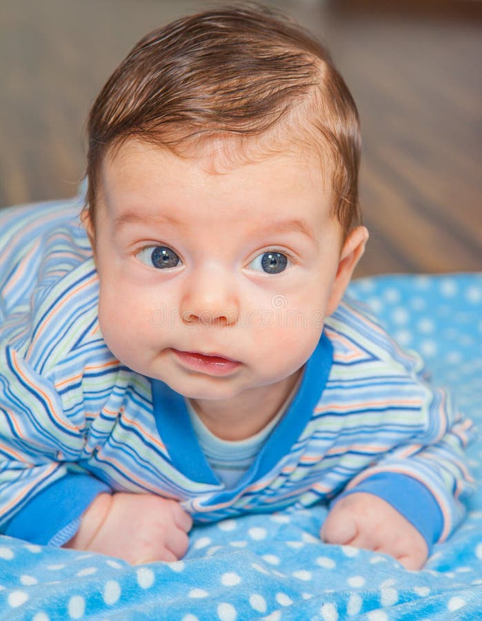 Baby boy at home stock image. Image of home, adorable - 57813549