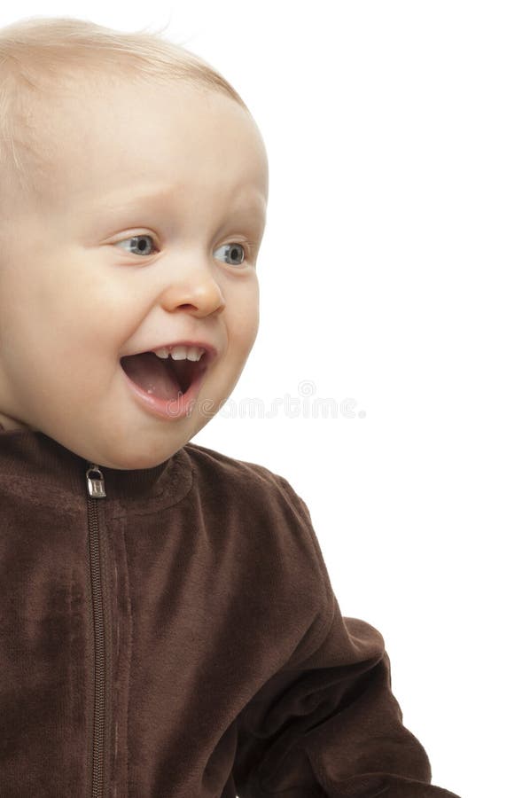 Baby boy isolated stock photo. Image of pretty, playful - 25732242