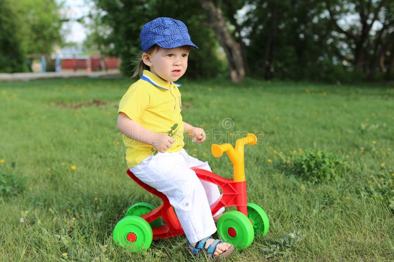 Baby Plastic Run Bike Outdoors Summer Stock Photos - Free & Royalty ...