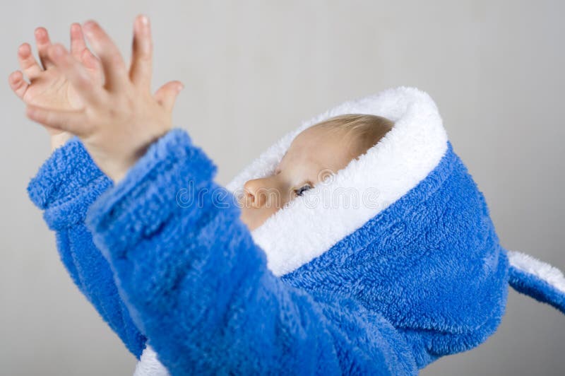 Young Boy Reaching For Something Stock Image - Image of gesturing ...