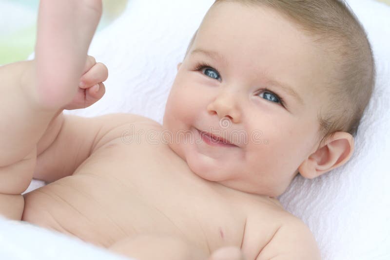 Baby Boy Smiling stock image. Image of childhood, adorable - 9847333