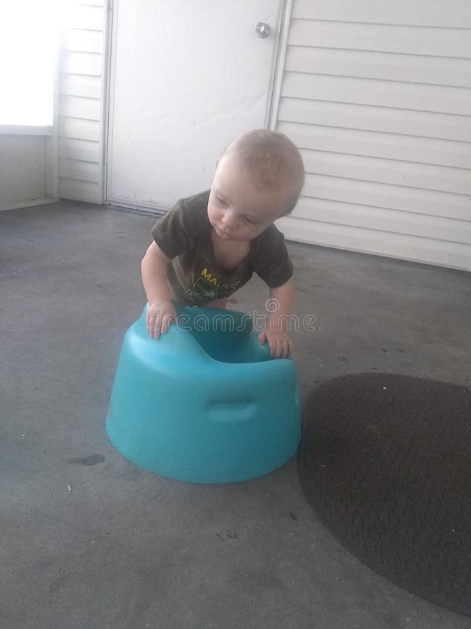Baby Boy Trying Not To Fall Over Stock Photo - Image of fall, baby ...