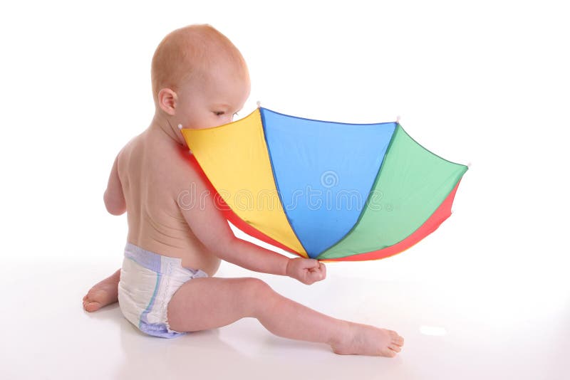 Baby Brella 1 stock image. Image of rain, diaper, happy - 500911