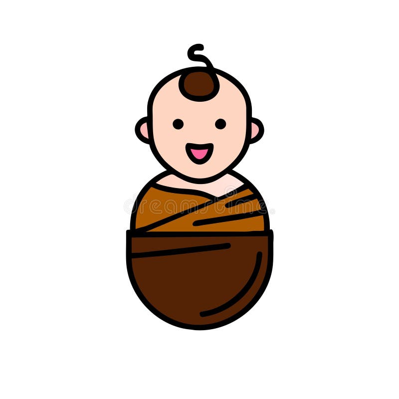 Baby Brown Icon Vector Illustration Stock Vector - Illustration of ...
