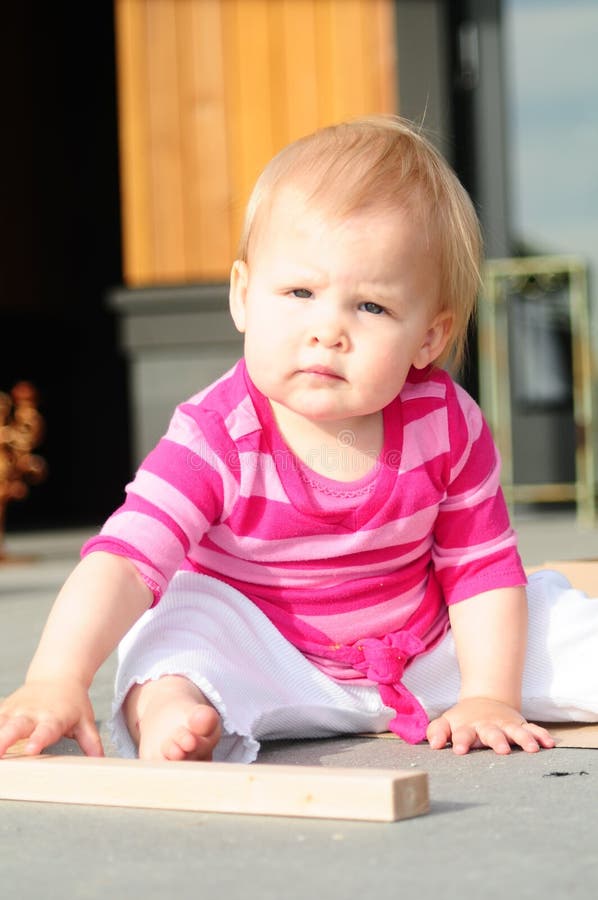 Baby building stock image. Image of deck, pink, white - 13365965