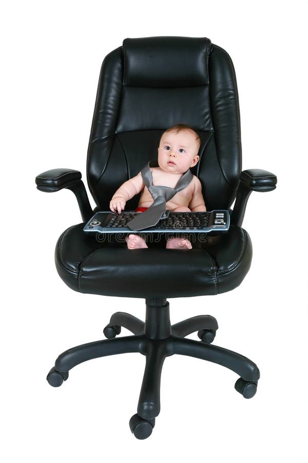 Baby Businessman with Keyboard Stock Photo - Image of boss, looks: 6247026