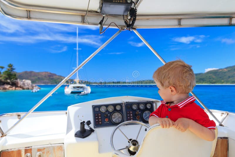 Baby captain stock image. Image of outdoors, blue, seascape - 27006589
