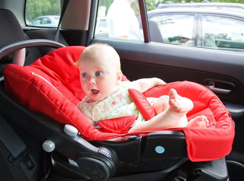 Baby in car stock image. Image of child, baby, responsibility - 22248039