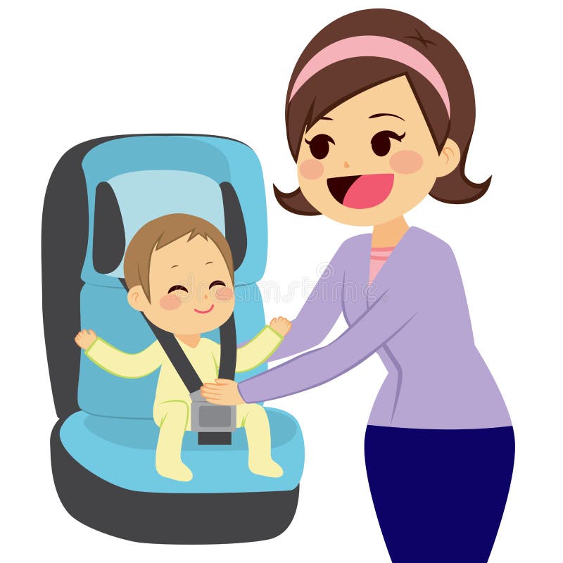 Baby on Car Seat stock vector. Illustration of sitting - 66428963 Baby on Car Seat stock vector. Illustration of sitting - 66428963