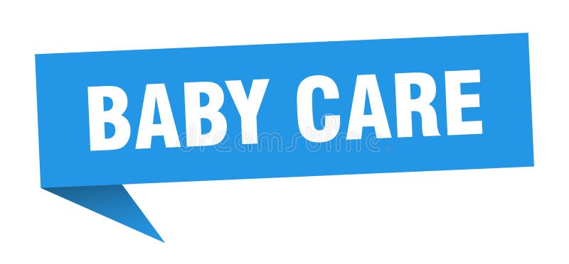 Baby Care Banner. Baby Care Speech Bubble Stock Vector - Illustration ...