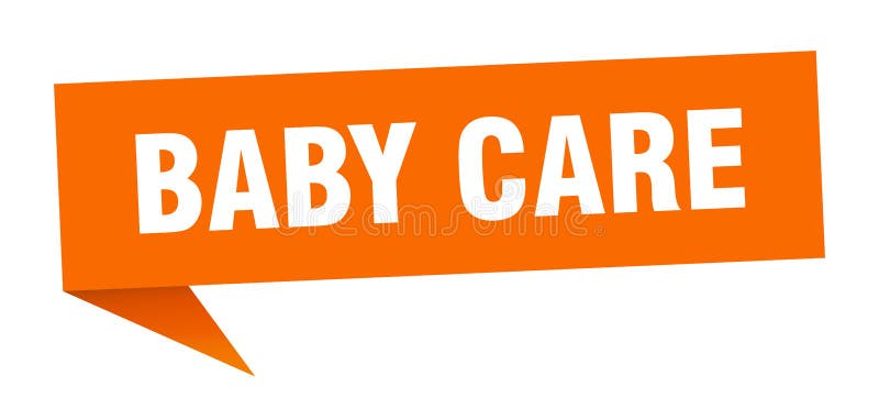 Baby Care Ribbon. Baby Care Isolated Paper Sign. Banner Stock Vector ...
