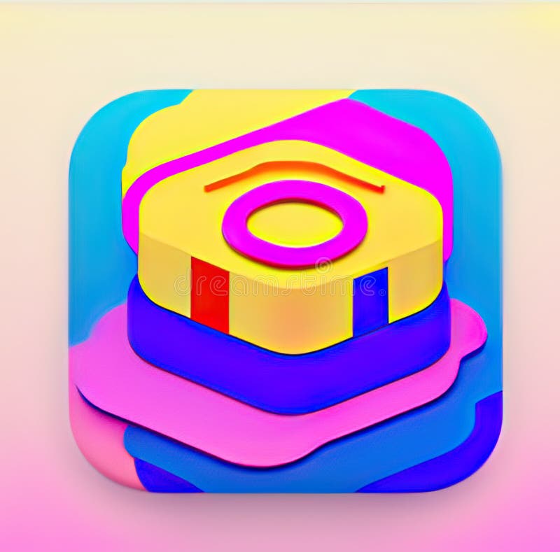 Baby Care Software App Style Icon. Generative AI. Stock Illustration ...