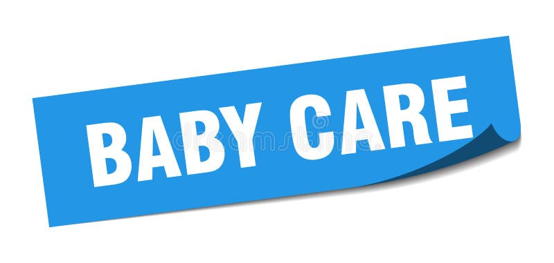 Baby Care Sticker. Baby Care Square Isolated Sign Stock Vector ...