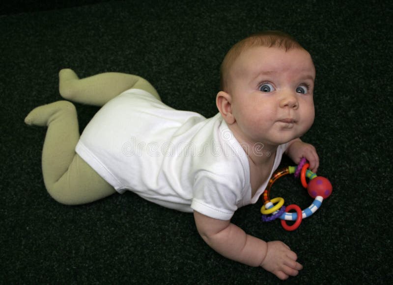 Baby on carpet stock image. Image of child, newborn, clean - 1779059