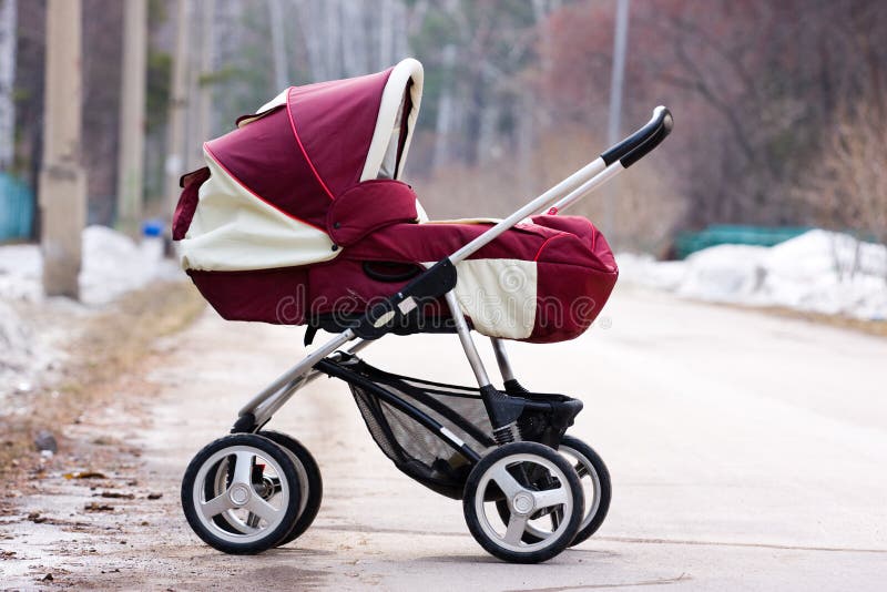 Baby carriage stock photo. Image of baby, winter, wheel - 14131374