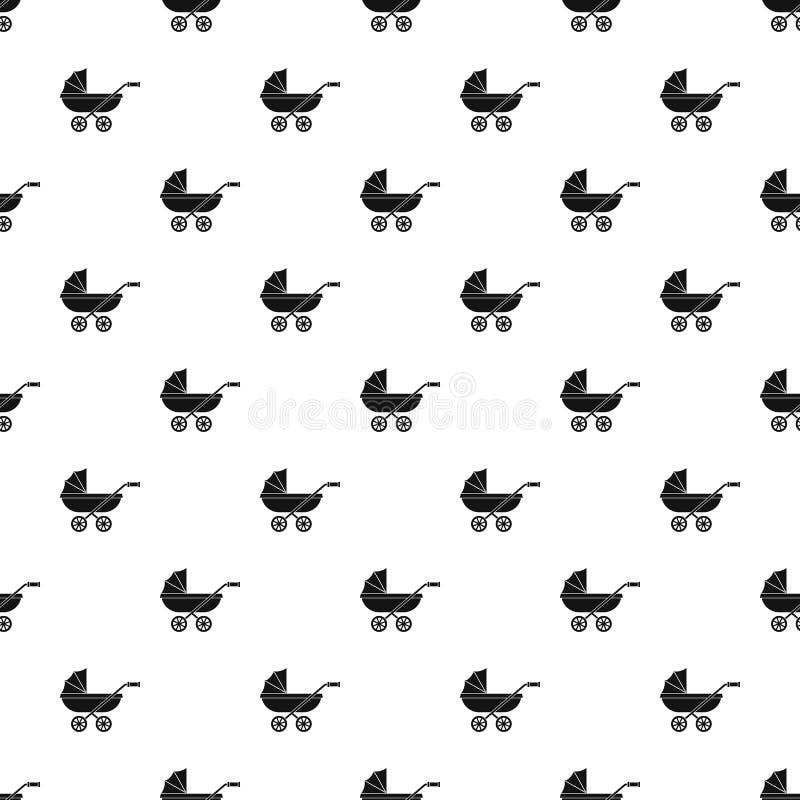 Baby Carriage Pattern Vector Stock Vector - Illustration of drawing ...