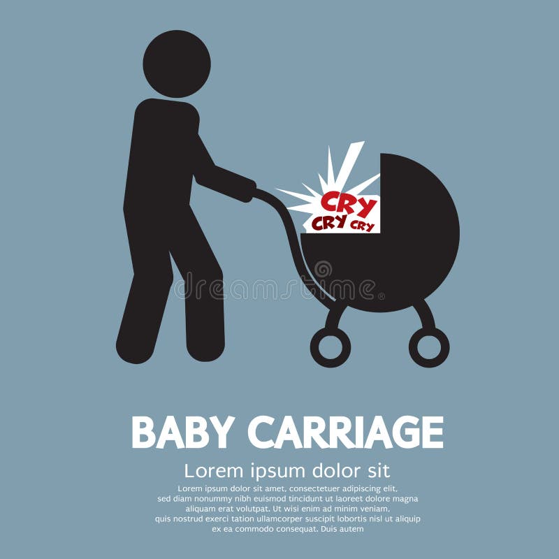 Baby Carriage stock vector. Illustration of childhood - 38705033
