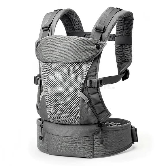 Baby Carrier Backpack with Mesh Design Stock Illustration ...